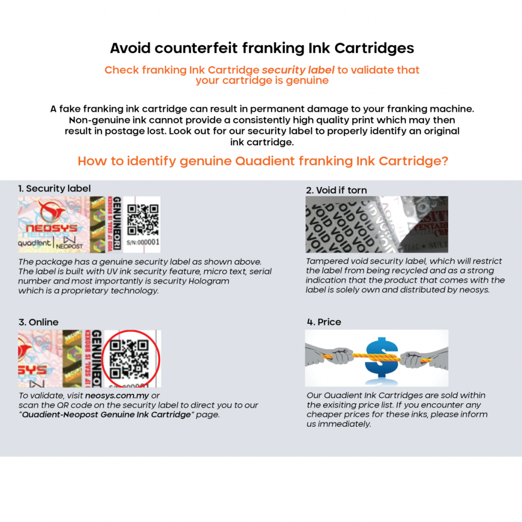 Tinta Neopost / Quadient CS200 (original)